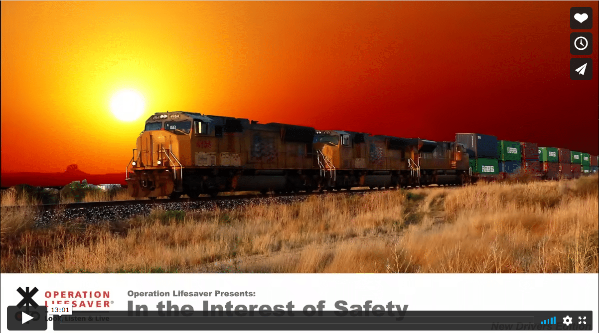 Video Presentation for New Drivers | California Operation Lifesaver